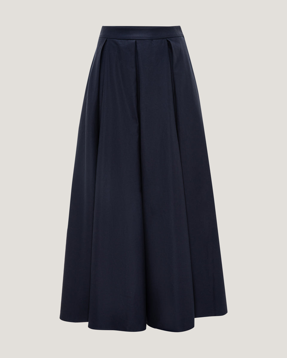 Women Ava Circular Box Pleat Maxi Skirt – Carter & White